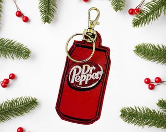 Hand Drawn Dr. Pepper Keychain - Etsy