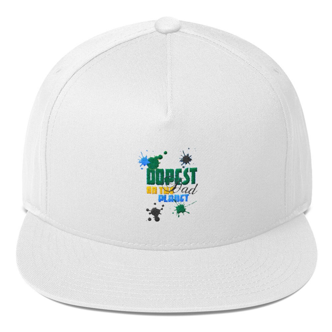 DOPEST DAD Flat Bill Cap - Etsy