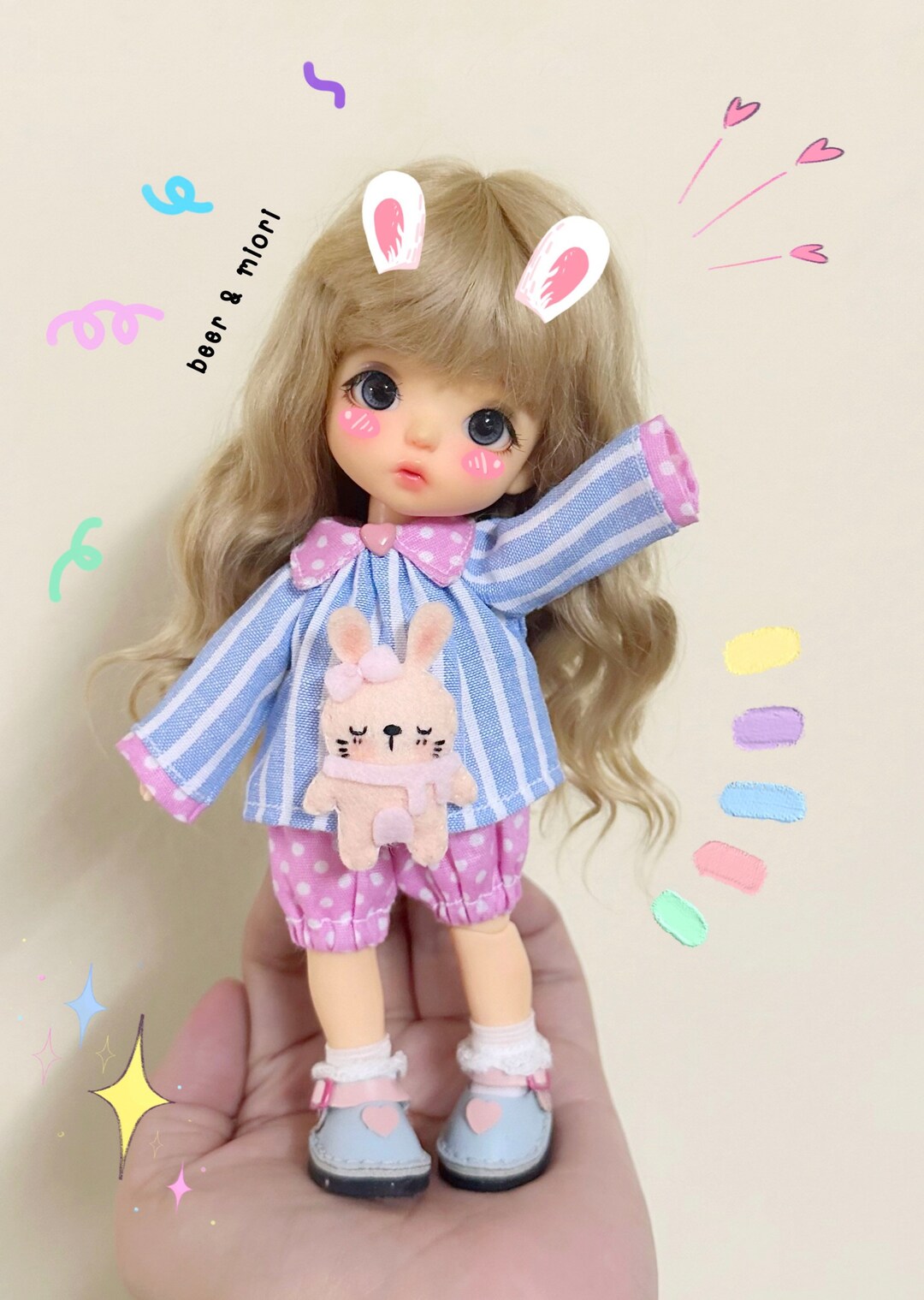 Doll Clothes for Lati Yellow Doll / Pukifee/ My Meadow Twinkle. BJD ...