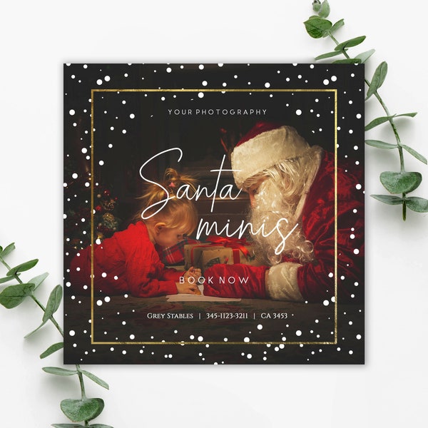 Santa Mini Session Email Template - Etsy