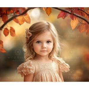 Fall Arch Digital Backdrop, Orange Leaves, Branches, Fall, Autumn ...