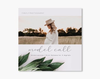 Model Casting Flyer Template - Etsy