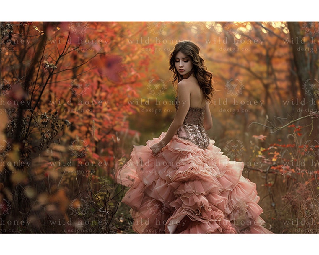 Fall Digital Backdrop, Woodland, Fine Art, Digital Background, Autumn ...