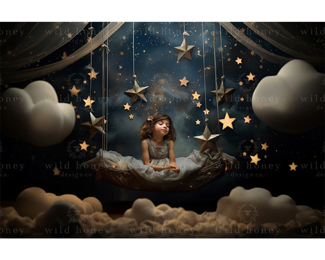 Stars Studio Digital Backdrop, Dream, Stars, Clouds, Heavenly ...
