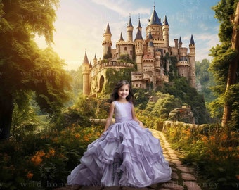 Storybook Castle Digital Background - Etsy
