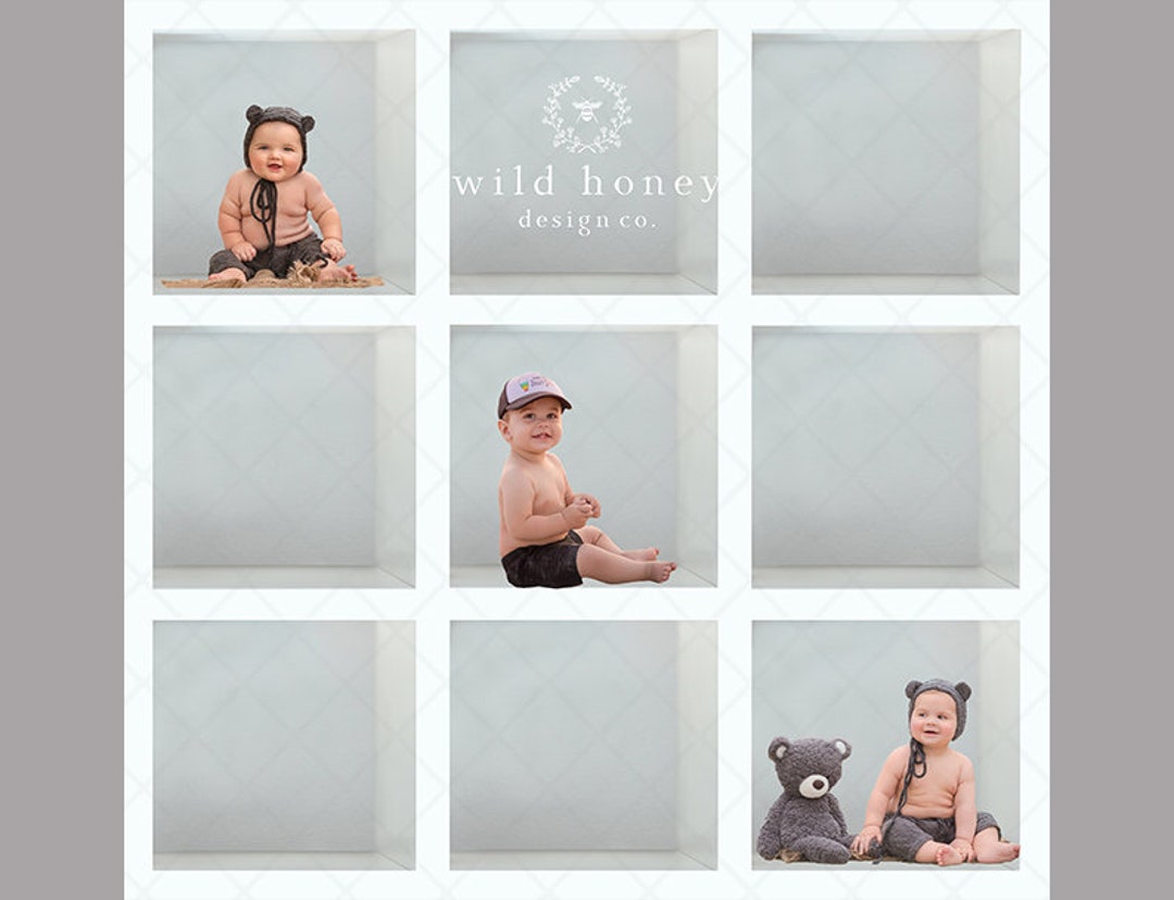 Digital Backdrop, White Studio, Boxes, Cubes, Santa in the Box, Studio ...