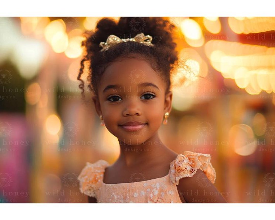 Fairground Digital Backdrop, Carousel, Carnival, Lights, Evening, Bokeh ...