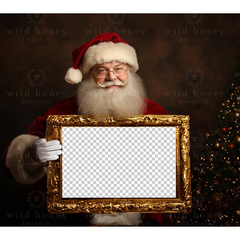Santa Picture Frame - Etsy