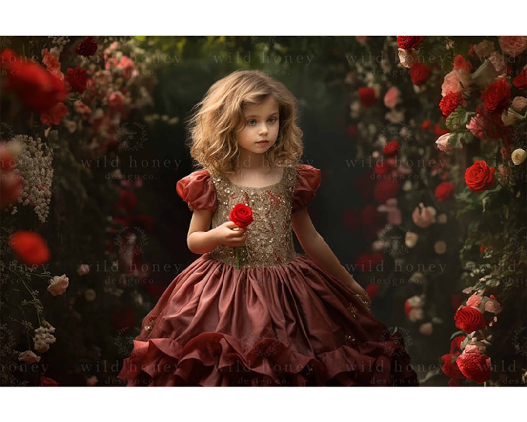 Roses Digital Backdrop, Flowers, Digital Background for Photography ...