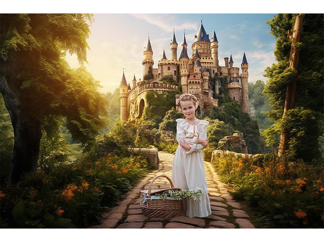 Fairytale Castle Digital Backdrop Princess Storybook - Etsy