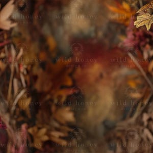 Fall Studio Digital Backdrop, Painted, Autumn Leaves, Orange, Brown ...