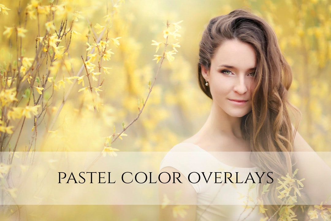 Pastel Color Photo Overlays: Spring Flower Textures (digital Download ...