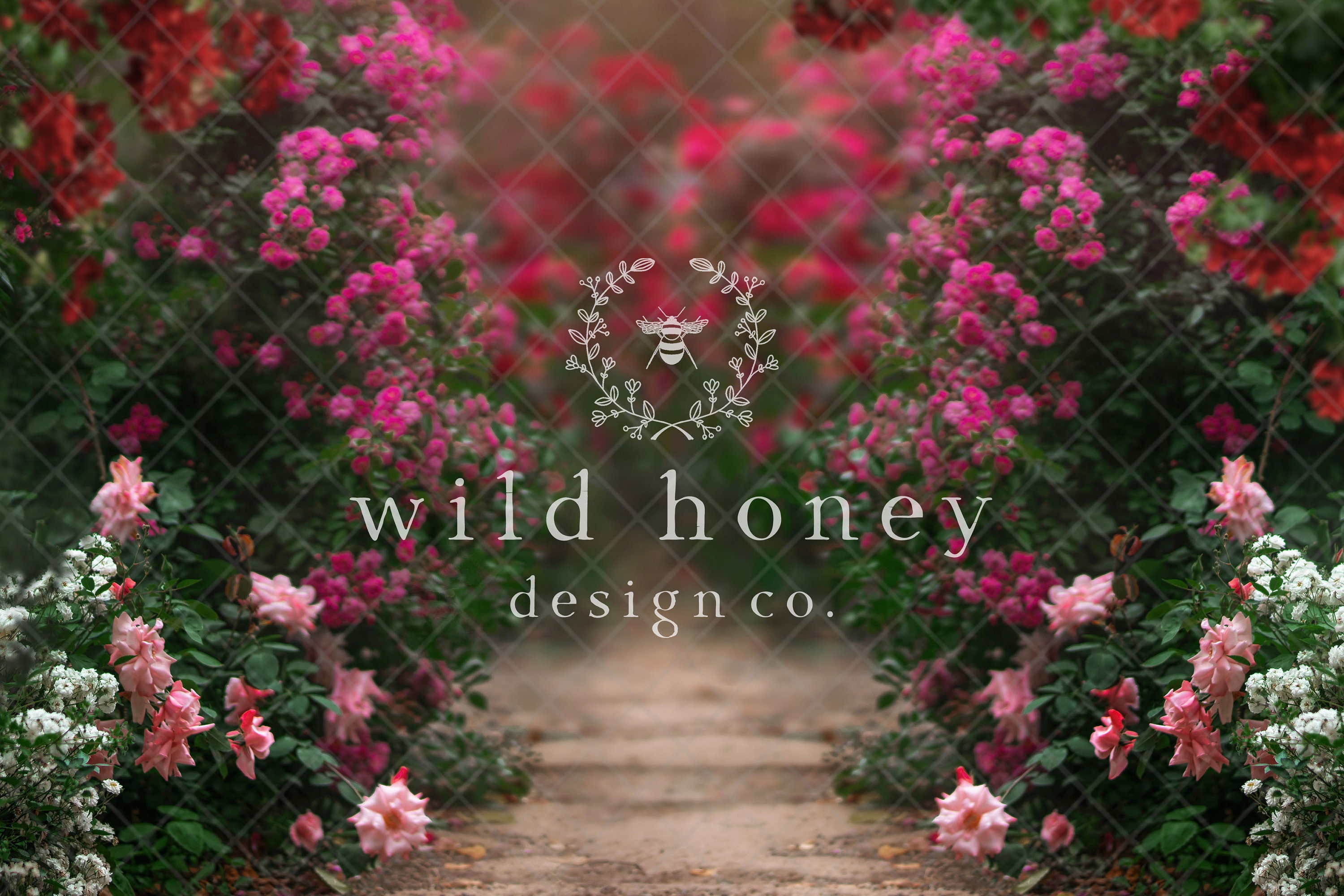 Rose Garden Digital Backdrop Flowers Digital Background for - Etsy