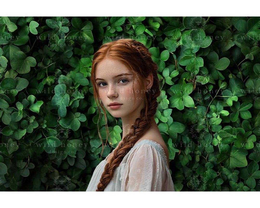 Green Leaf Photography Digital Backdrop: St Patricks Day Portrait ...