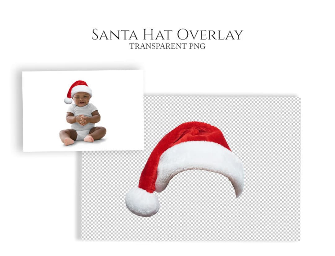 Santa Hat PNG Overlay, Christmas, Transparent Png's, Photoshop Overlays ...