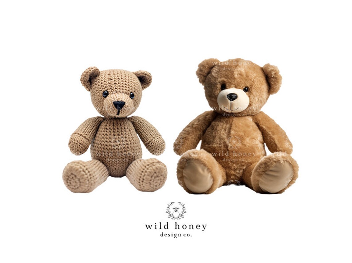 Photorealistic Teddy Bear Overlays, Clipart, 10 Pngs, Teddies, Toys ...