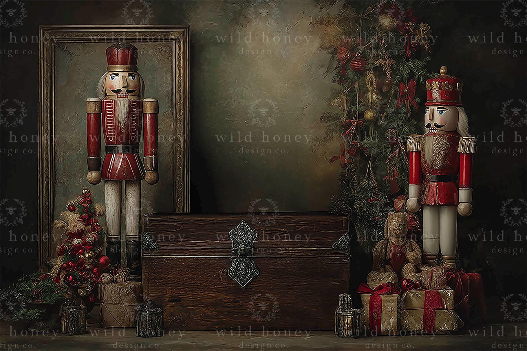 Christmas Nutcracker Digital Backdrop (digital Download) - Etsy