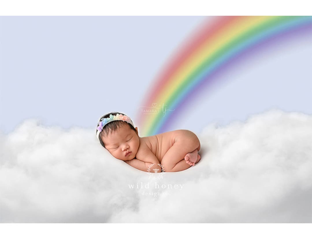 Rainbow Baby Digital Backdrop, Digital Background, Photography, Heaven ...