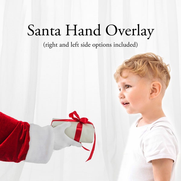 Santa Hand Overlay - Etsy