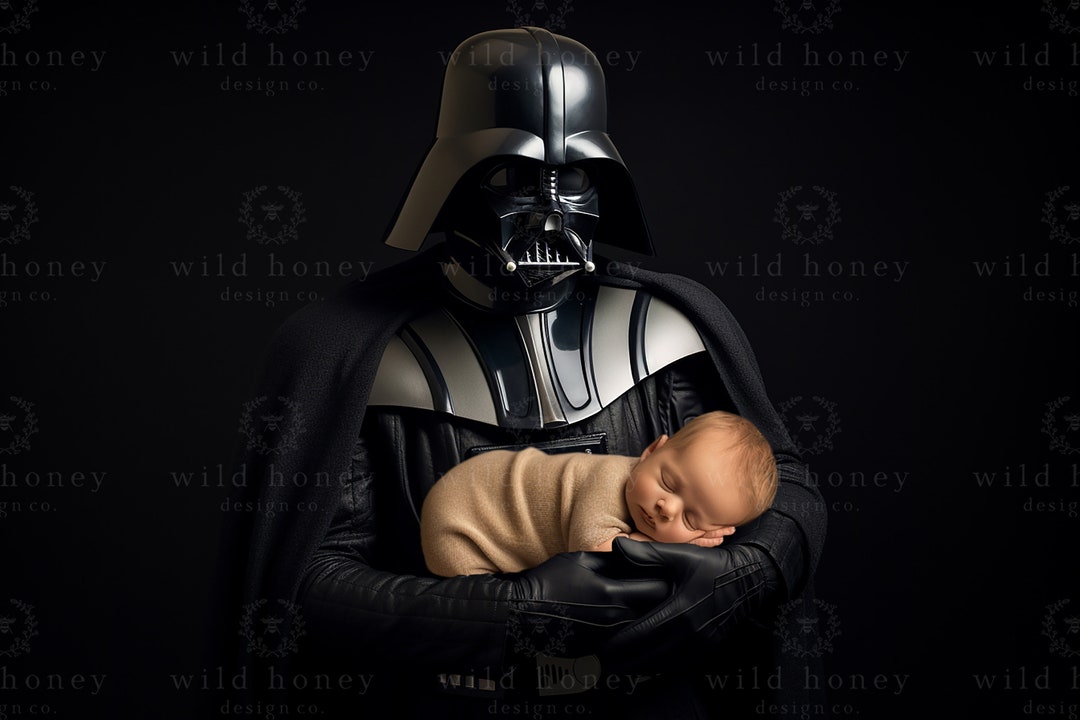 Darth Vader Newborn Digital Backdrop, Star Wars, Sci Fi, Baby ...