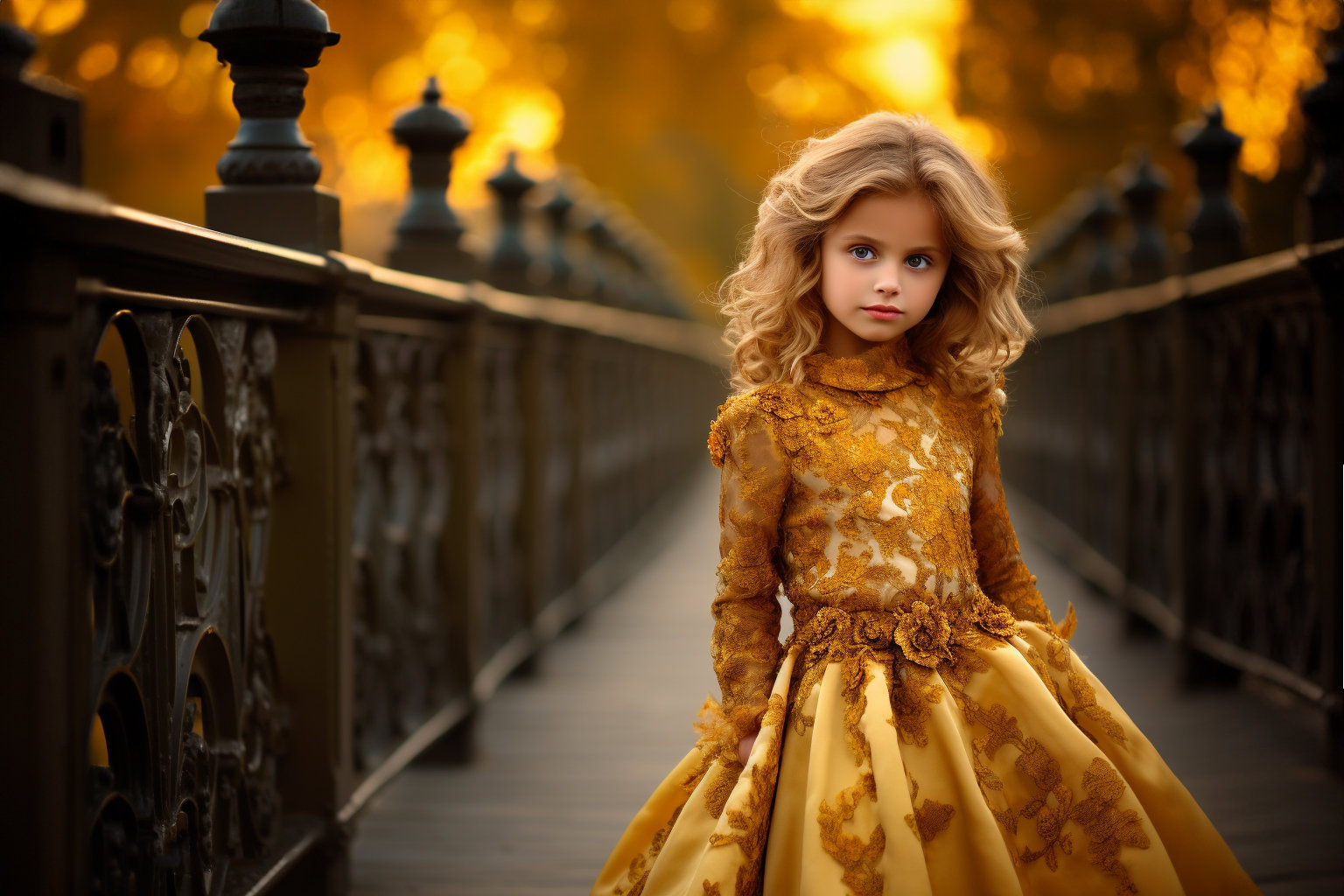 Sunset Bridge Digital Backdrop, Iron Bridge, Fall, Golden Afternoon ...