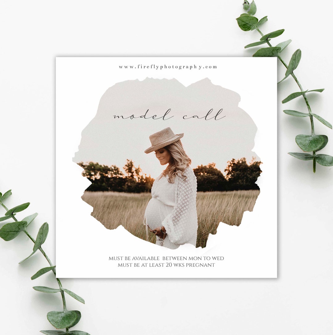 Model Call Photography Session Template: Marketing Flyer (digital ...