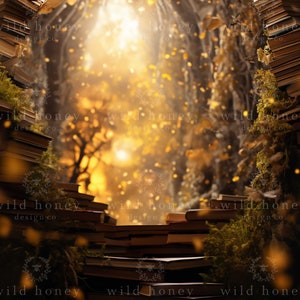 Book Fantasy Digital Backdrop, Reading, Dreamy, Portrait, Adventure ...