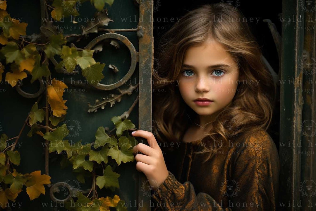 Ivy Gate Digital Backdrop, Leaves, Outdoors, Nature, Outdoors, Digital ...