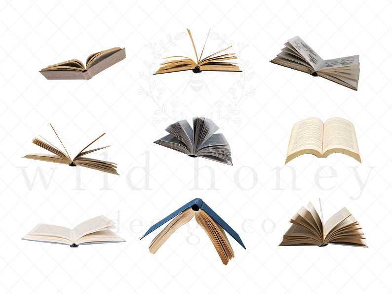 Flying Book Overlays, Pngs, Magical, Magic School, Whimsical, Fun ...