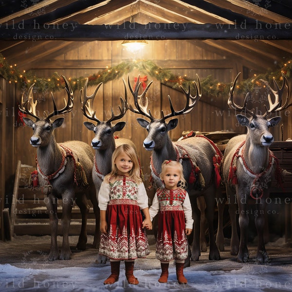Reindeer Stables - Etsy