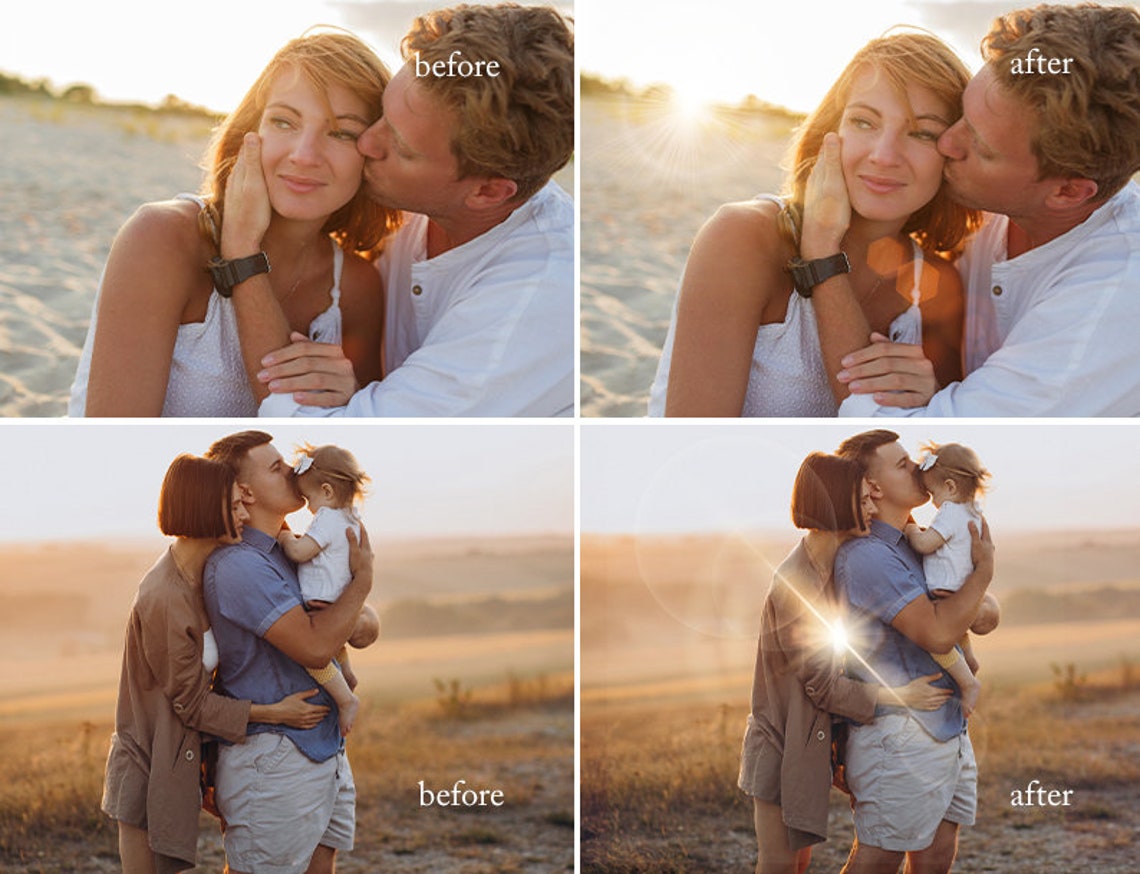 Lens Flare Overlays Sunlight Reflection Refraction - Etsy