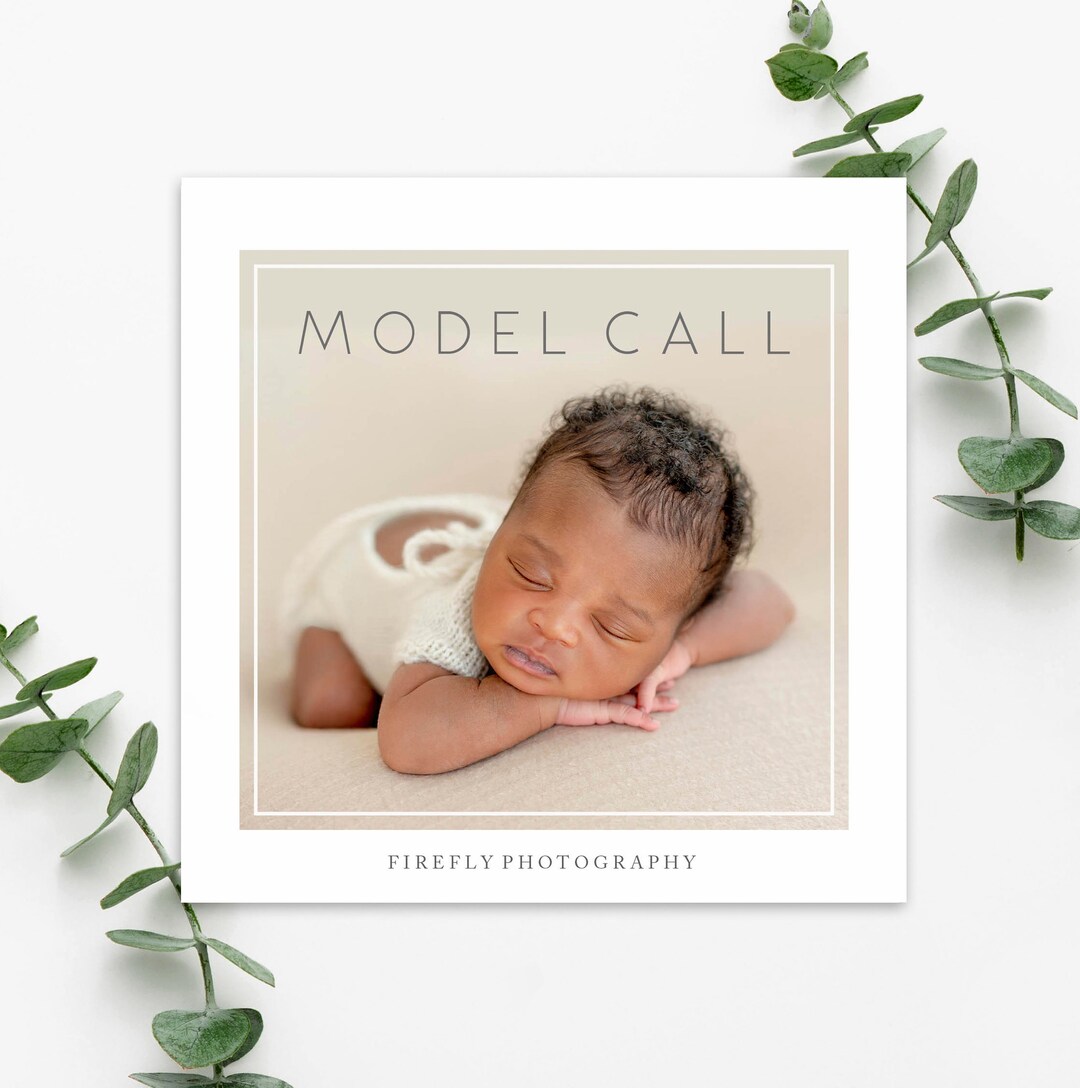 Model Call Photography Session Marketing Template. Casting Call ...