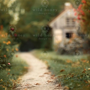 Garden Path Digital Backdrop, Flowers, Fields, House, Path, Portrait ...