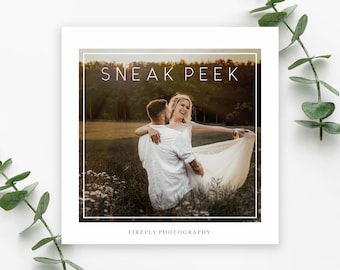 Sneak Peek Template | Etsy