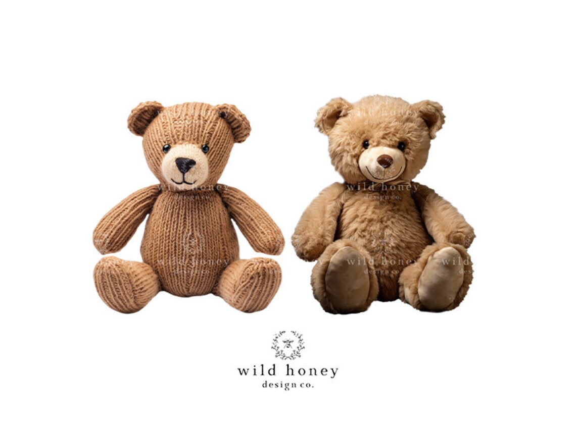 Photorealistic Teddy Bear Overlays, Clipart, 10 Pngs, Teddies, Toys ...