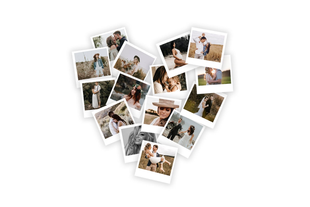 Heart Collage Photography Template, Storyboard, Photography Collage ...