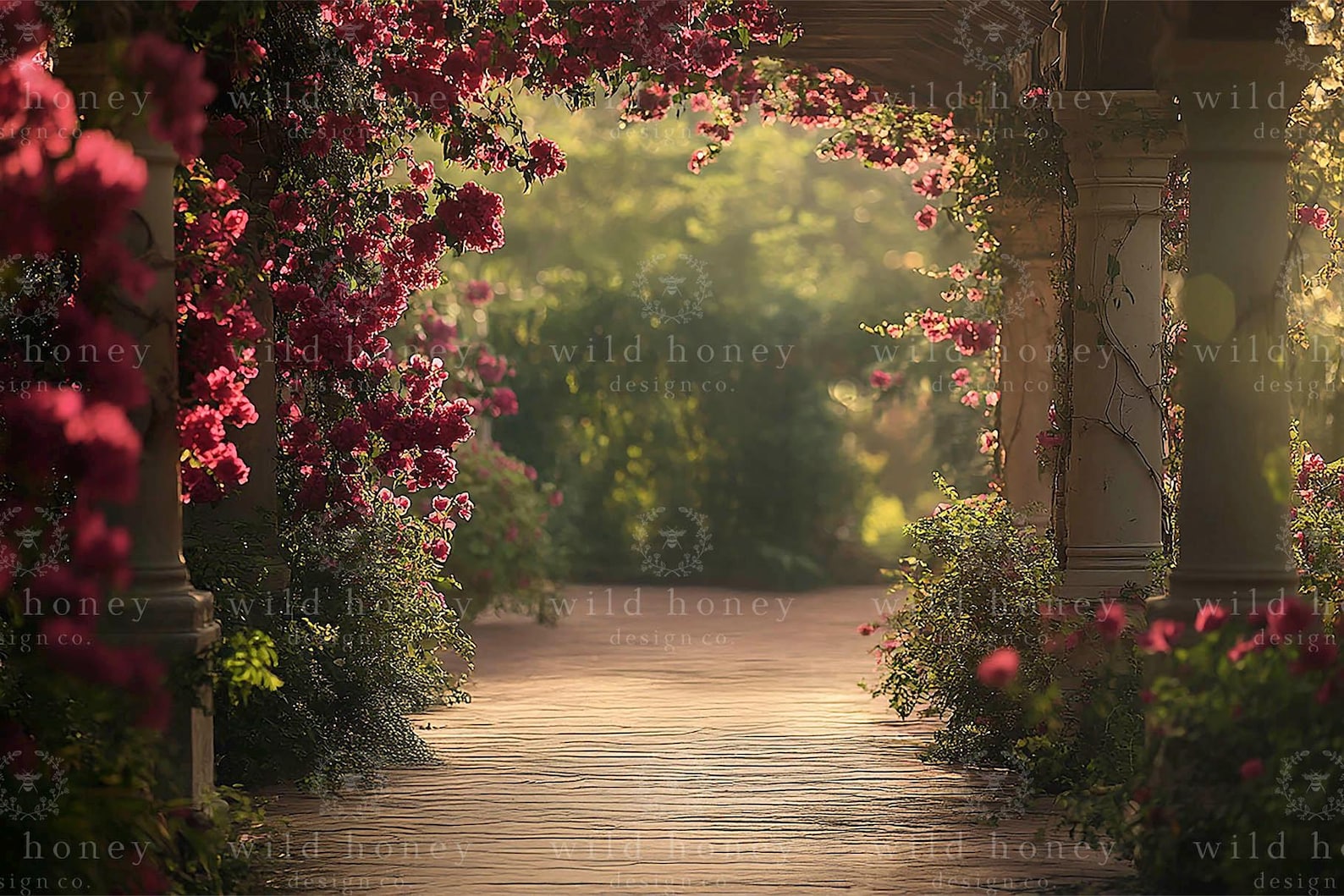 Flower Pergola Digital Backdrop: Maternity Portrait Photography (JPEG ...