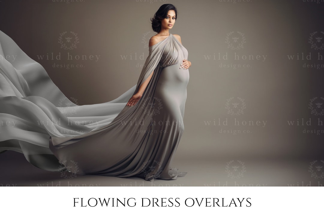Flowing Dress Overlays, Flying Fabric Overlays, Photoshop Dress Overlay ...