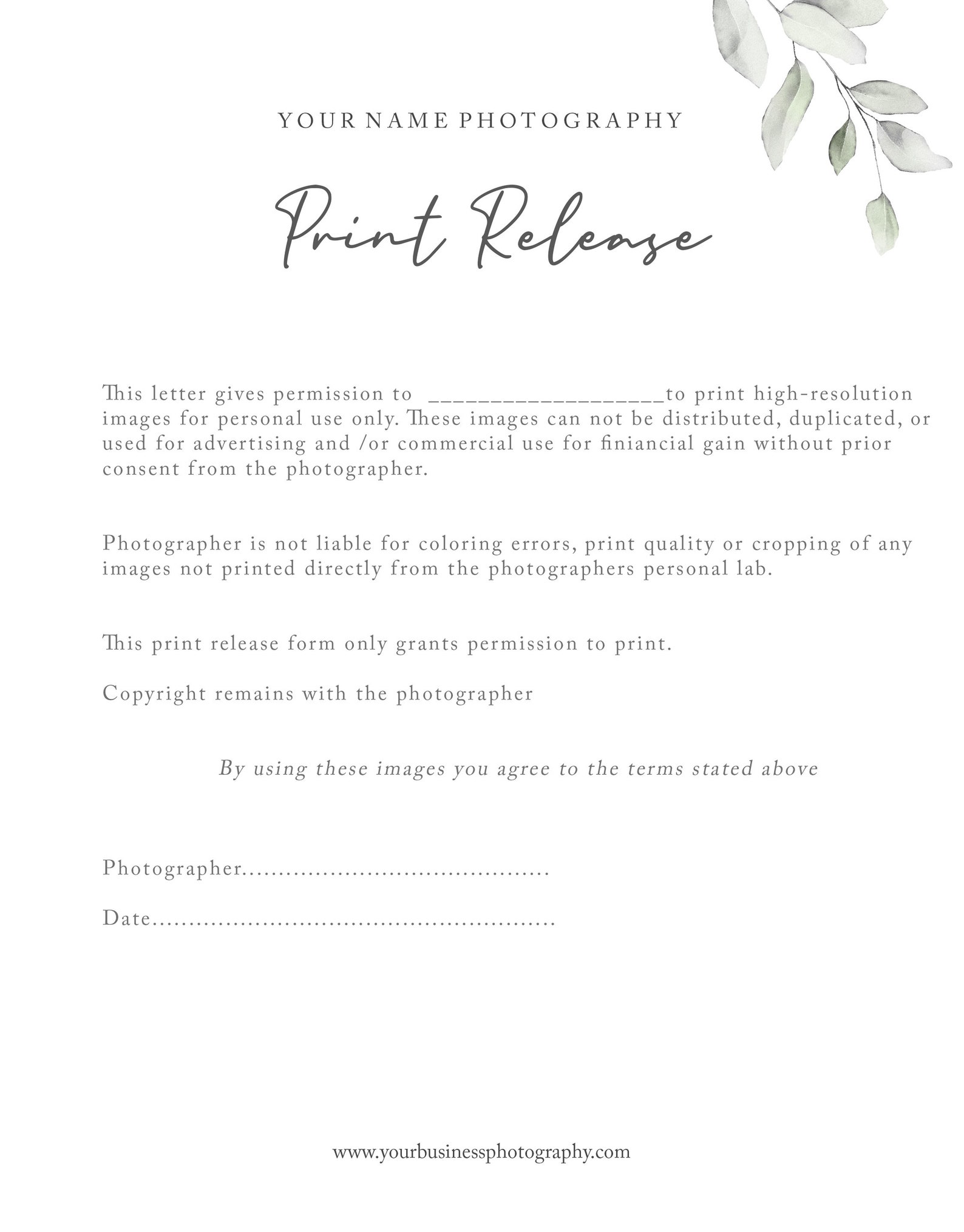 Photography Forms for PHOTOSHOP and MS WORD Admin Bundle - Etsy