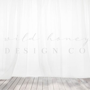 Sheer Curtain Digital Backdrop, White Studio Background, Digital ...