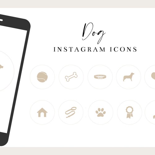 Dog Instagram Story Highlights Icons Black Pet Highlight - Etsy