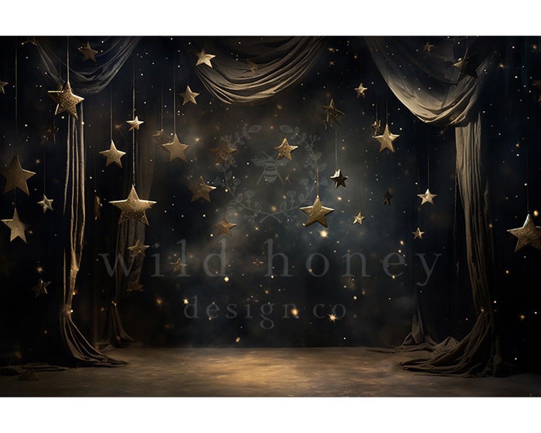 Stars Studio Digital Backdrop, Sky, Stage, Photography Background ...