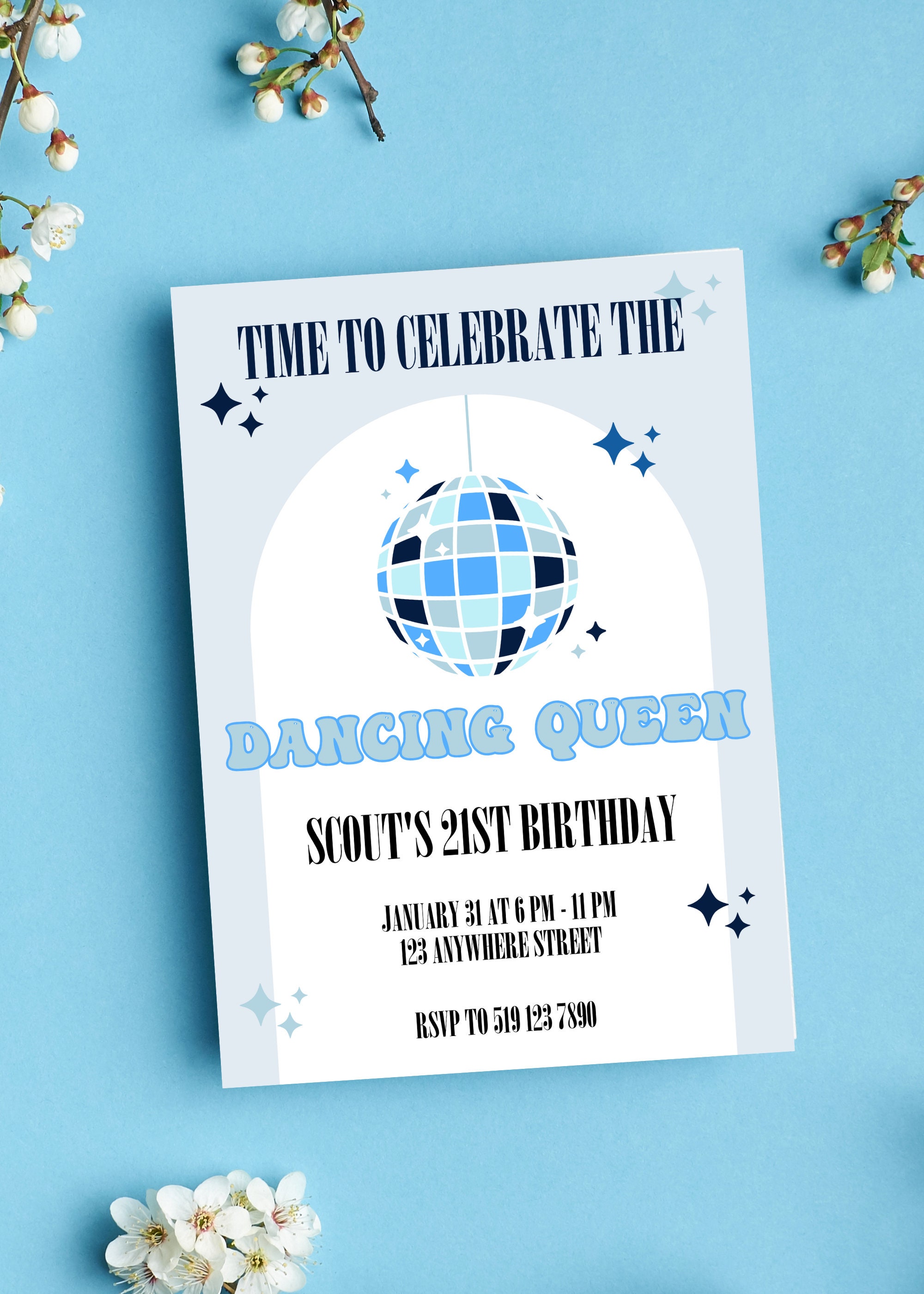 Customizable "dancing Queen" Invite - Etsy