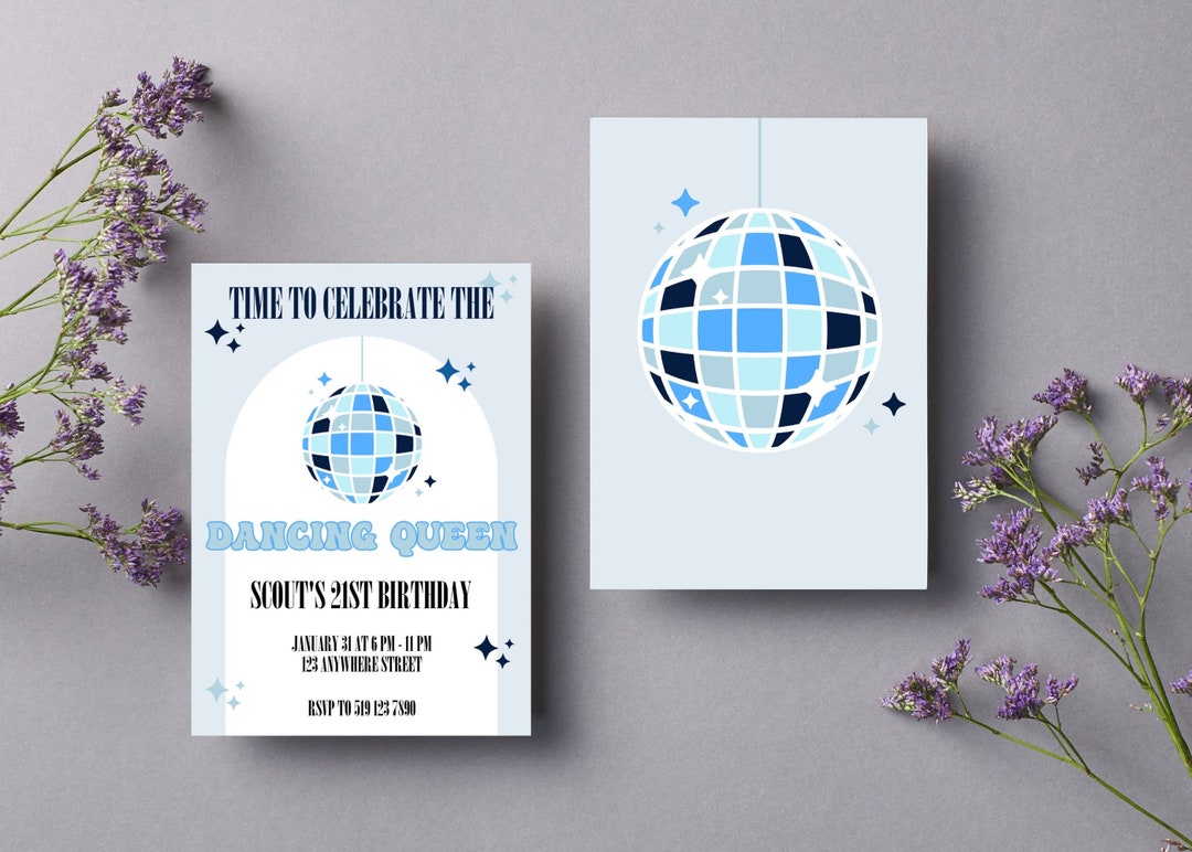 Customizable "dancing Queen" Invite - Etsy