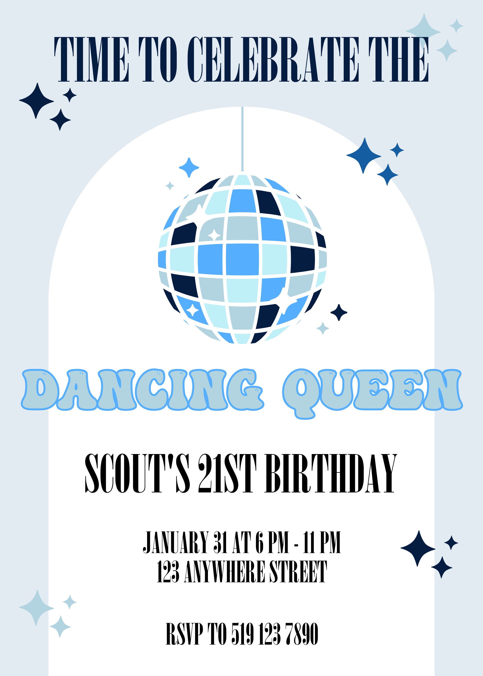 Customizable "dancing Queen" Invite - Etsy