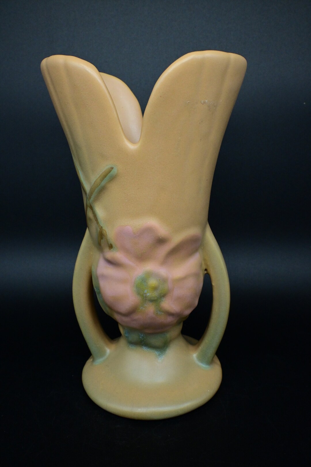 Weller Signed Wide Rose Design Vase in a Matte Glaze - Etsy
