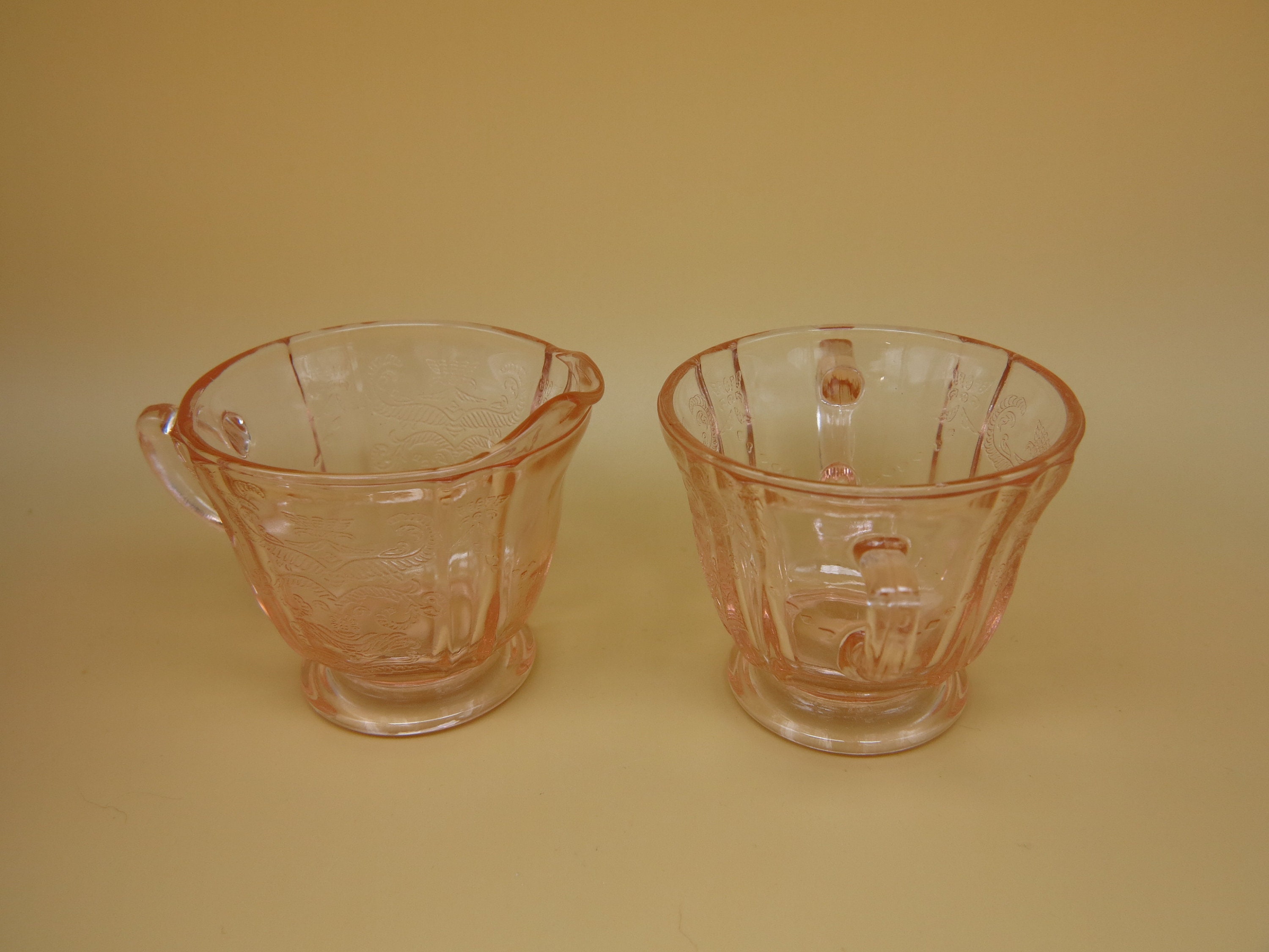 Madrid Pattern Pink Depression Glass Reproduction 1970's - Etsy