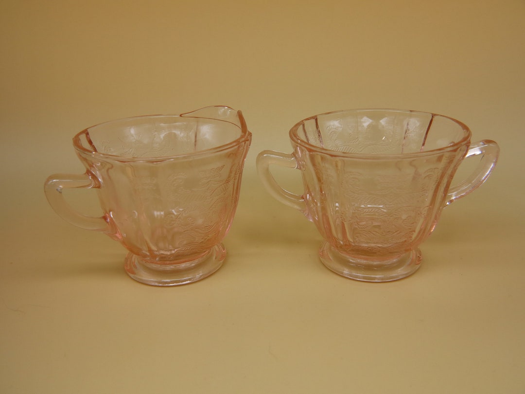 Madrid Pattern Pink Depression Glass Reproduction 1970's - Etsy