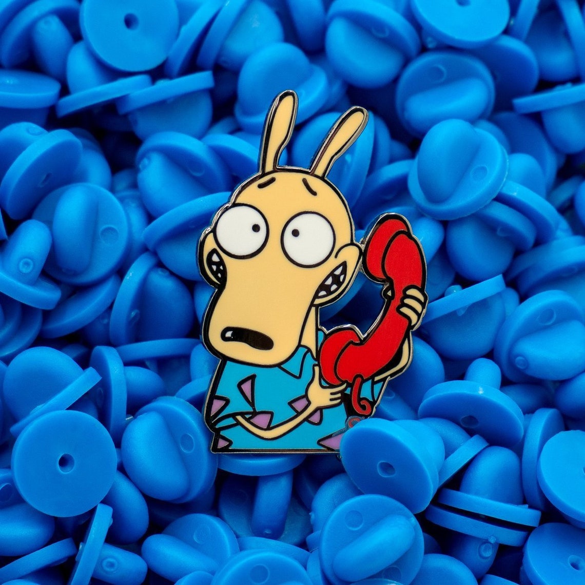Rocko Hard Enamel Lapel Pin - Etsy