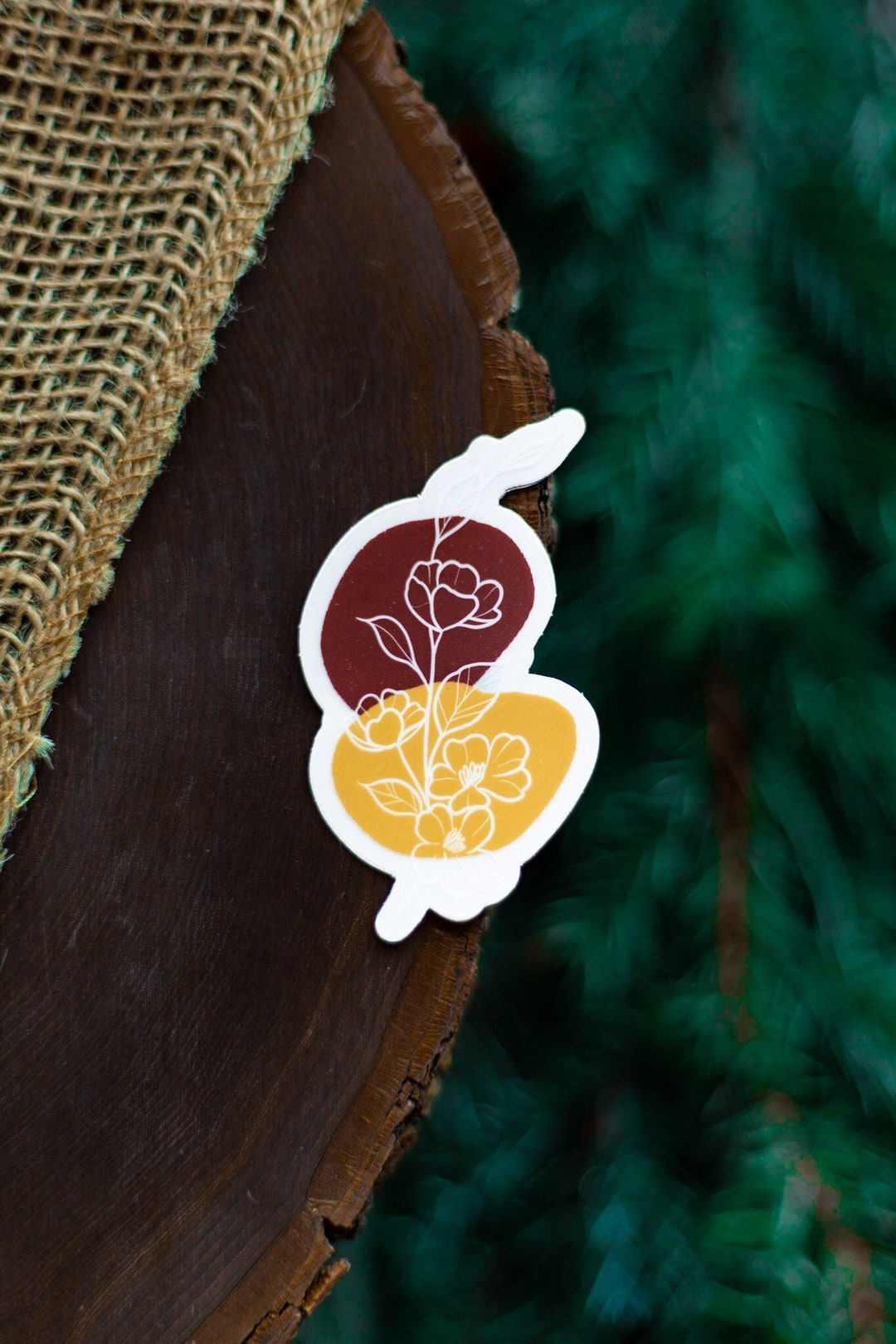 FSU Garnet and Gold Floral Clear Sticker, 3in X 2in - Etsy